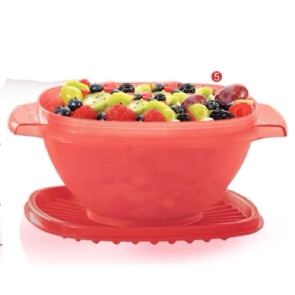 Tupperware | Kitchen | Vintage Tupperware Servalier Bowl 60ml Red Color ...